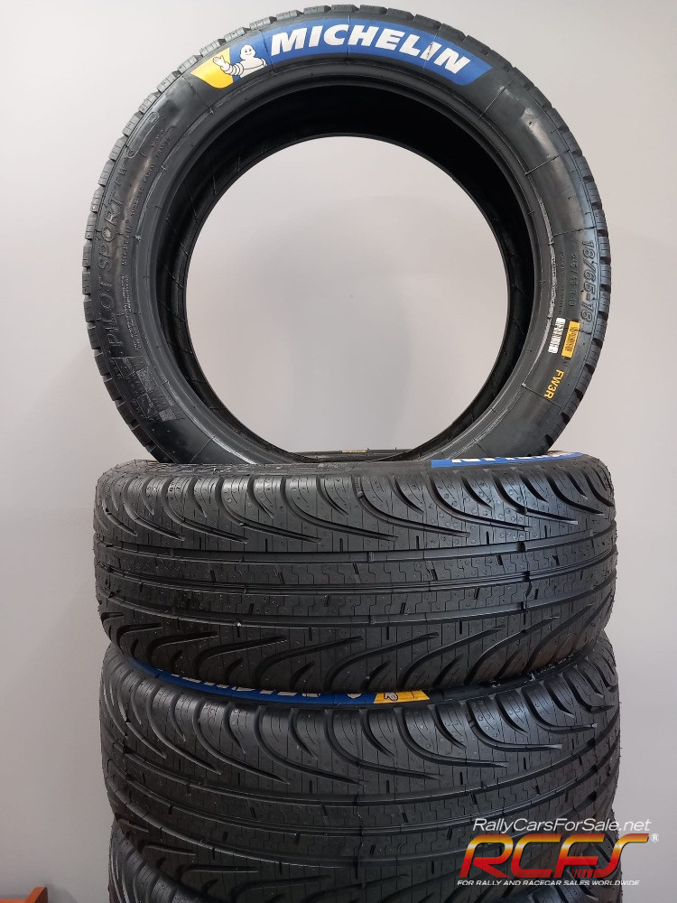 Michelin and Pirelli Rally Tires 18” (new), various compounds.